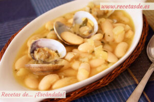Fabes con almejas. Receta tradicional asturiana - Recetas de Escándalo