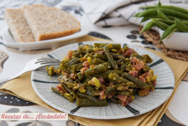 Judías verdes con jamón en Thermomix, un plato sencillo y rico ...