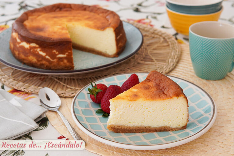 Tarta de queso Philadelphia con horno y base de galleta - Recetas de ¡Escándalo!